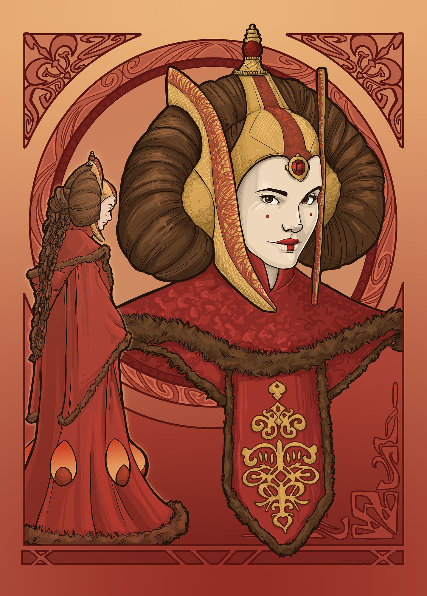 Star Wars Queen Padmé Amidala - Star Wars Amidala Wandkunst | Fototapete.de